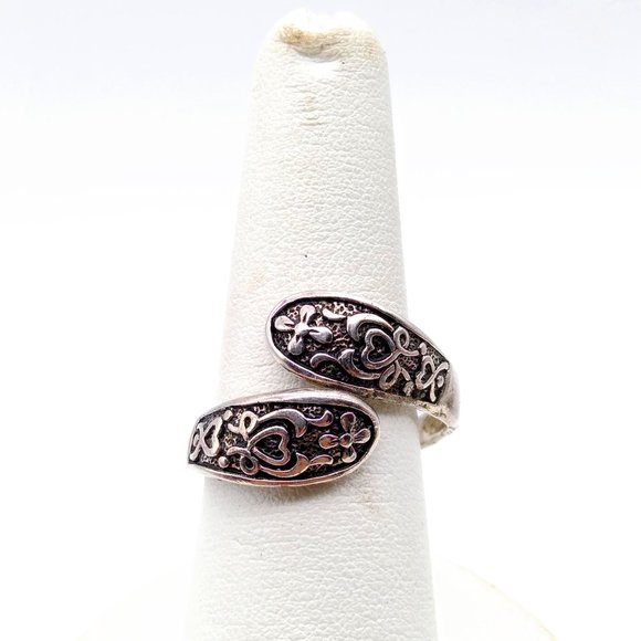 Jewelry | Vintage Sterling Silver Bypass Ring Adjustable Sterling ...